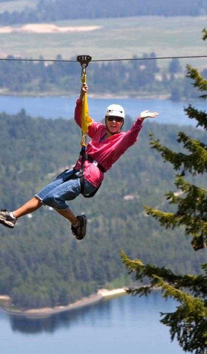Soar High Above The Landscape Ziplining in Idaho
