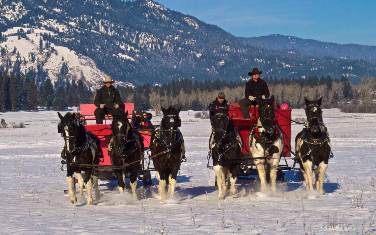 Cozy up on an Idaho Sleigh Ride