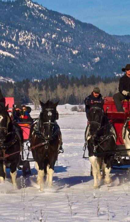 Cozy up on an Idaho Sleigh Ride